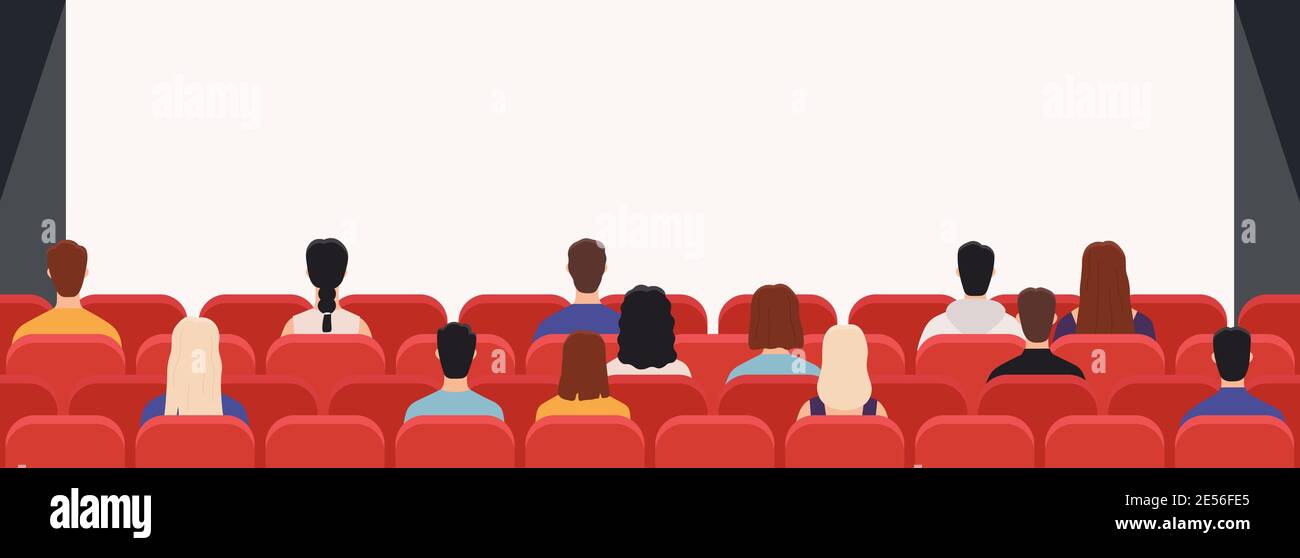 Movie Audience From The Back