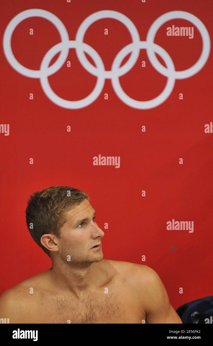 USA's Larsen Jensen during a training session at the National Aquatics ...