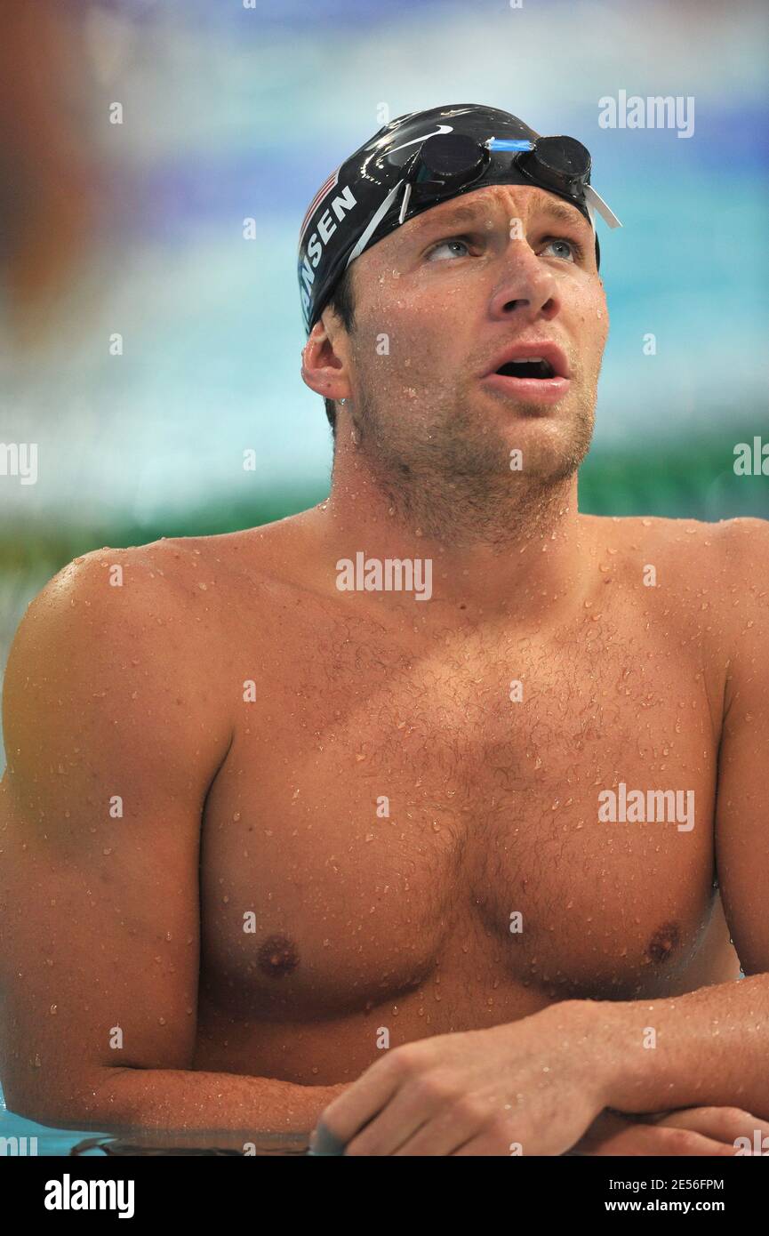 USA's Brendan Hansen during a training session at the National Aquatics ...