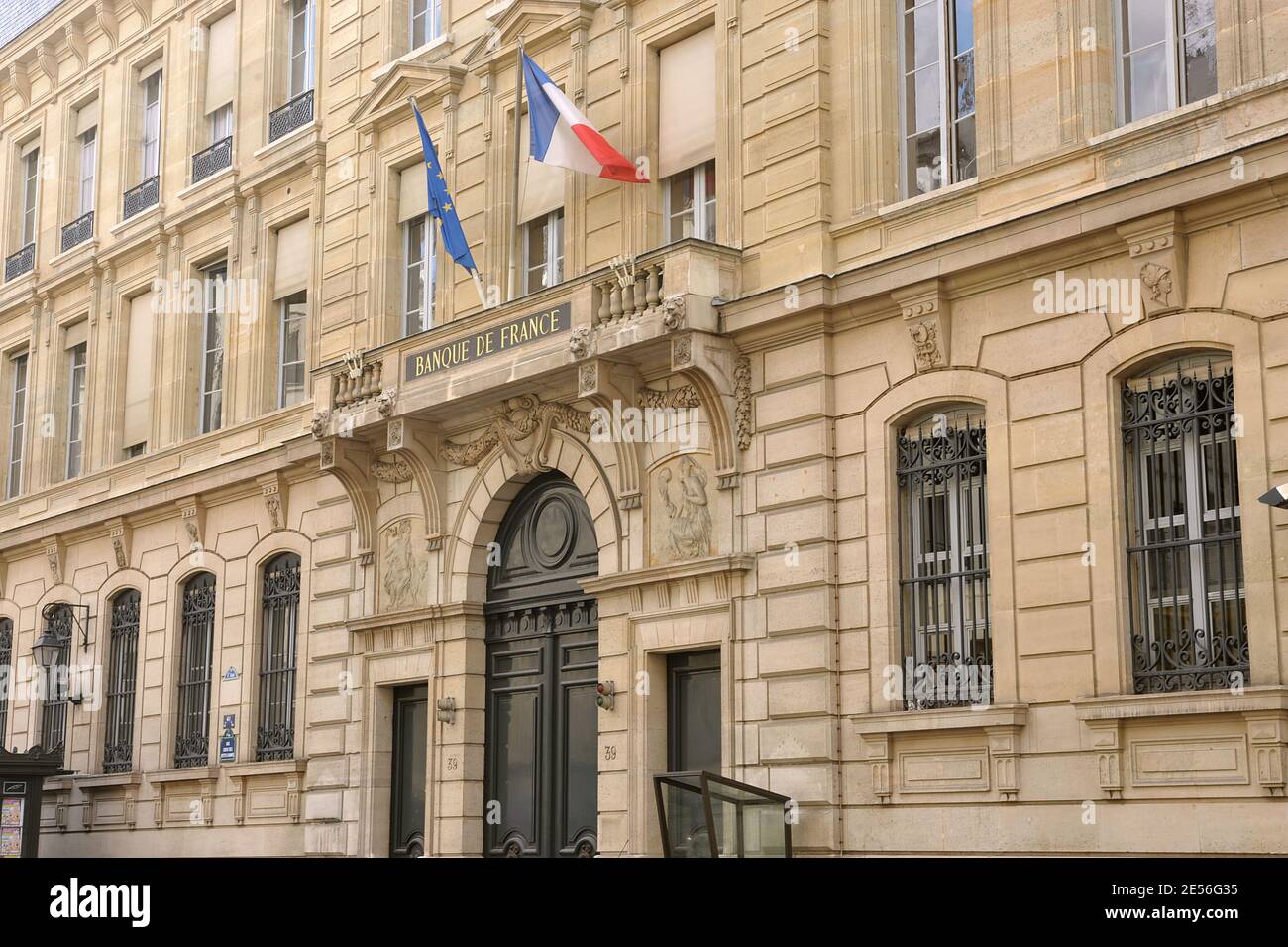 The' Banque de France' headquarter in Paris, France on August 05, 2008 ...