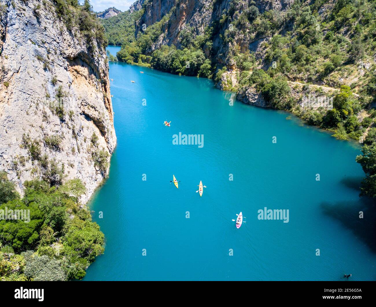 Congost de Mont-Rebei in the Pre-Pyrenees of Lleida, Catalonia. Serra ...