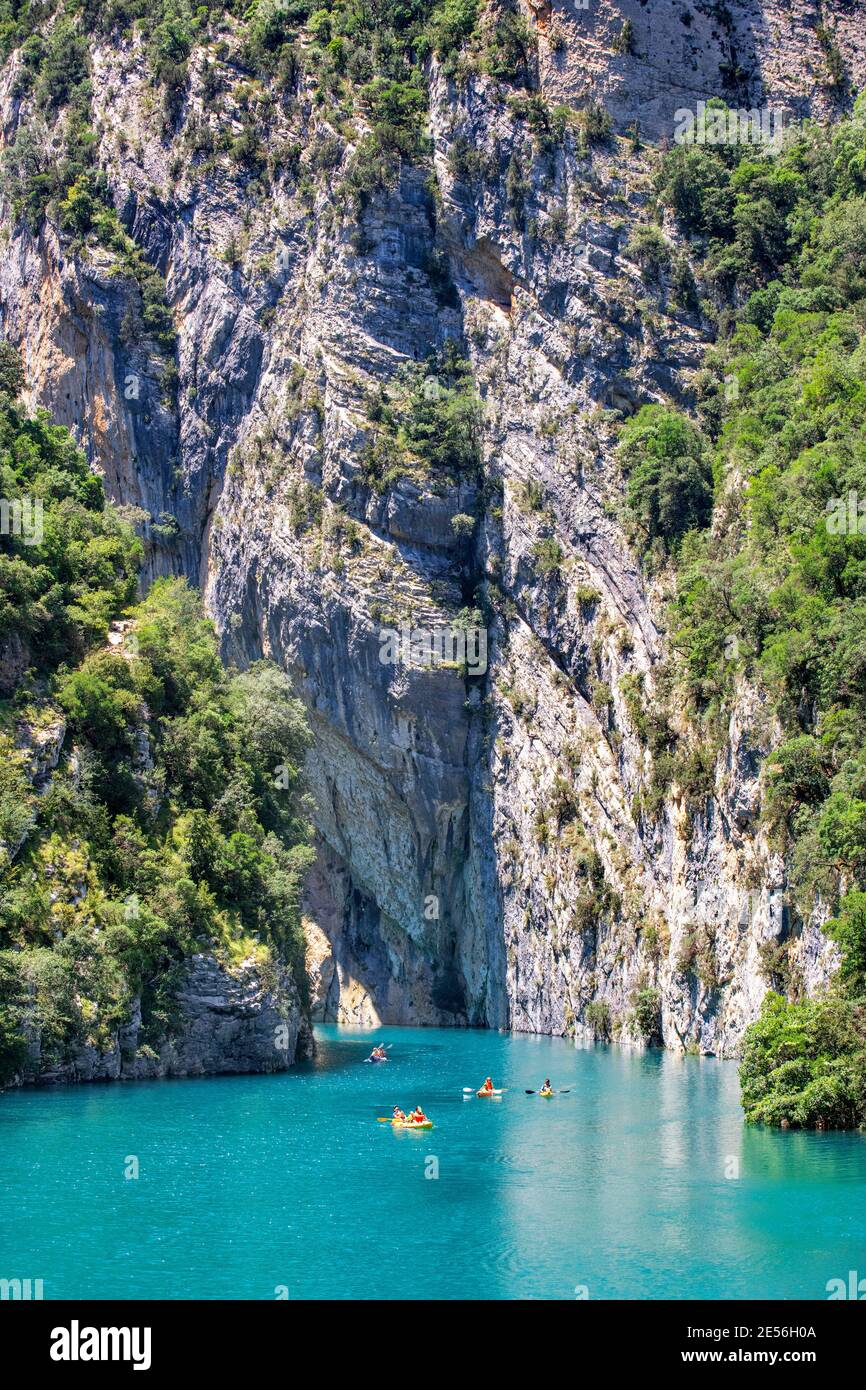 Congost de Mont-Rebei in the Pre-Pyrenees of Lleida, Catalonia. Serra ...