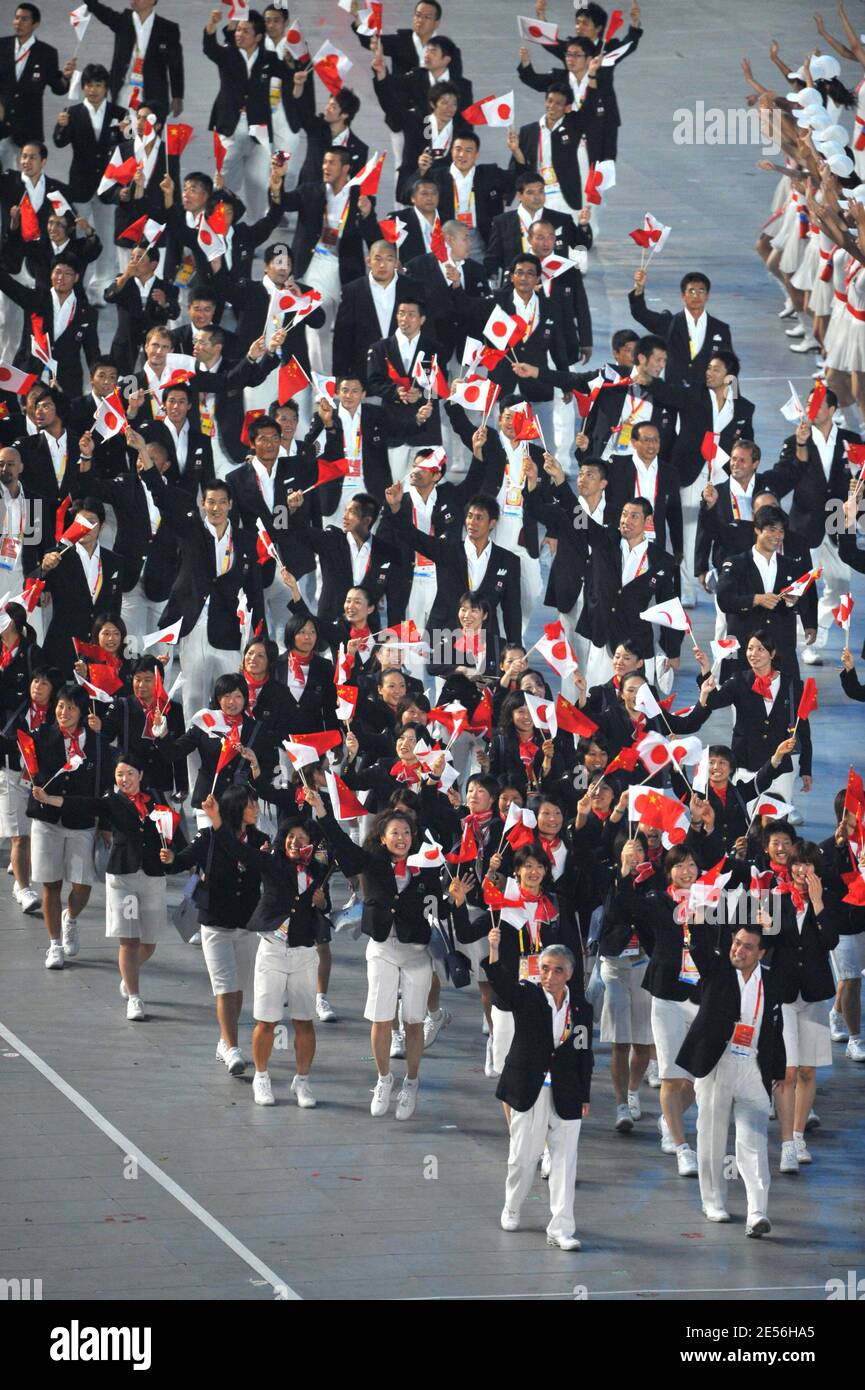 The Japan delegation during the Opening Ceremony for the 2008 Beijing ...