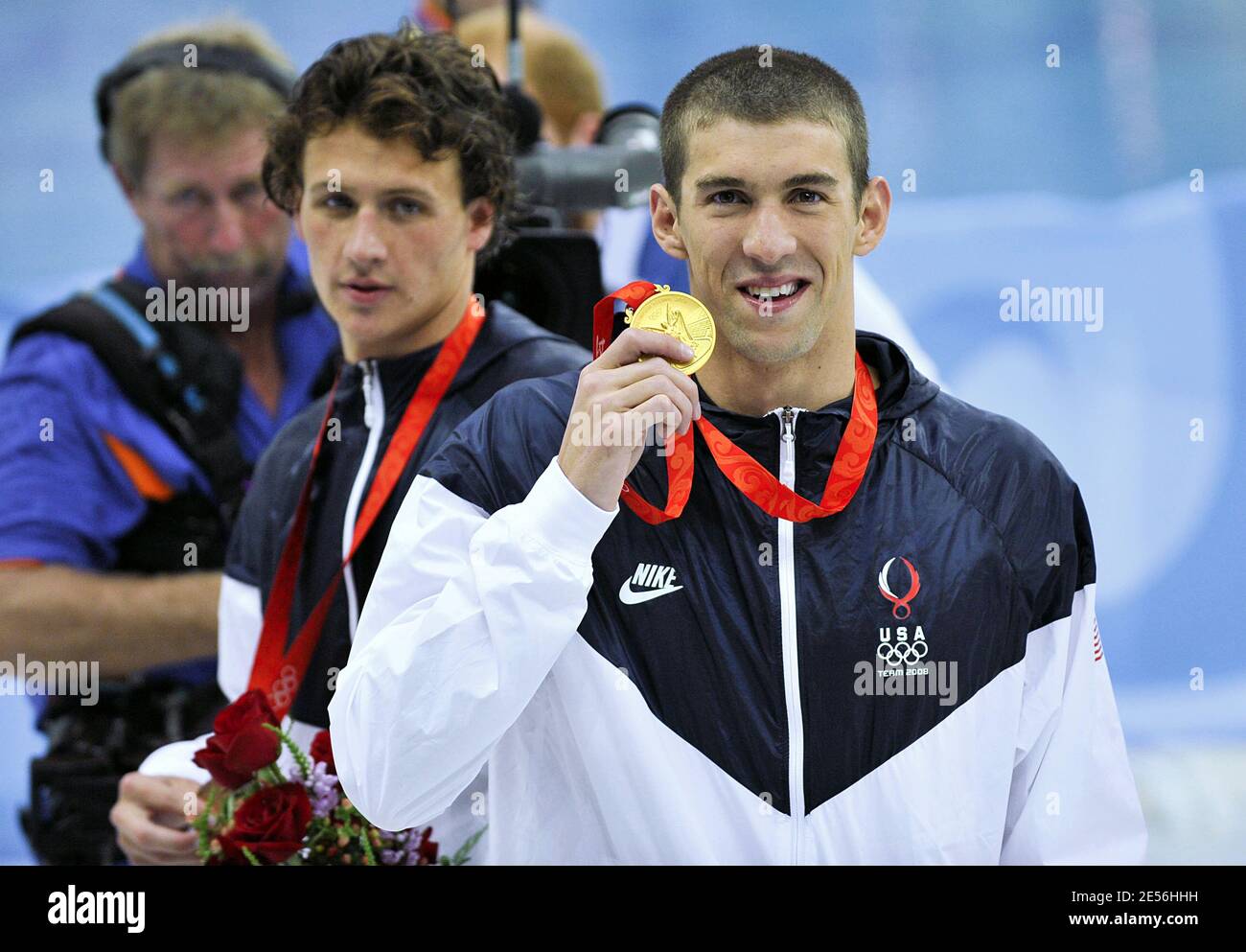 Michael phelps medailles 2008 hi-res stock photography and images - Alamy