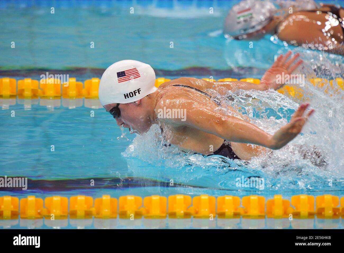 USA's Katie Hoff swims in a women's 400-meter individual medley heat ...