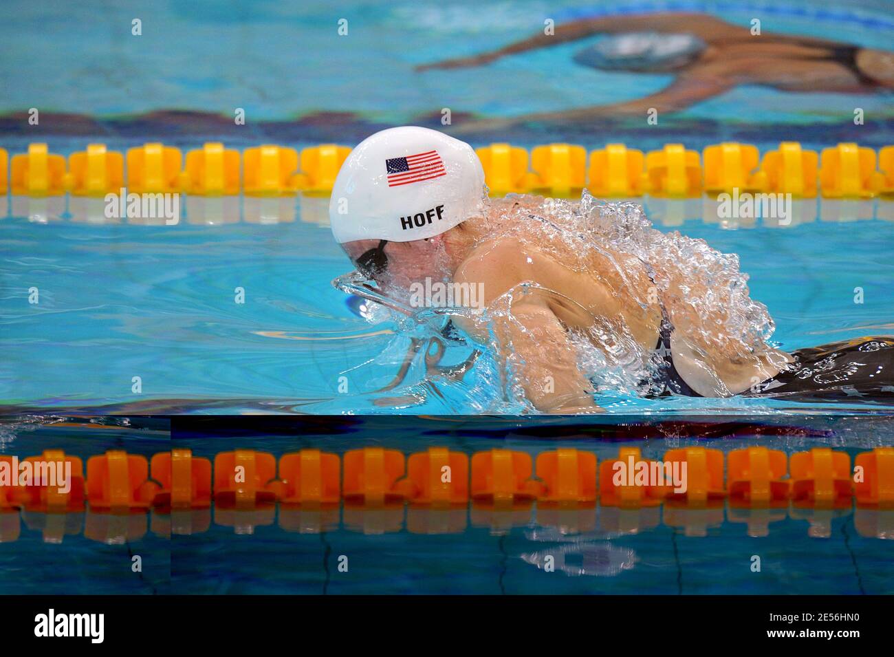 USA's Katie Hoff swims in a women's 400-meter individual medley heat ...