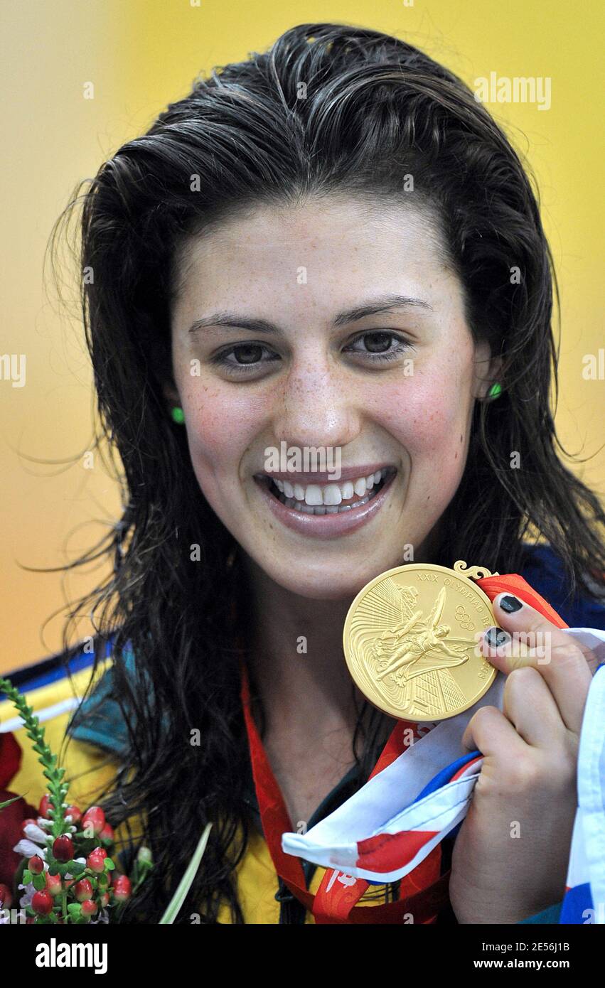 Australia's Stephanie Rice wins the gold in the women's 400m individual ...