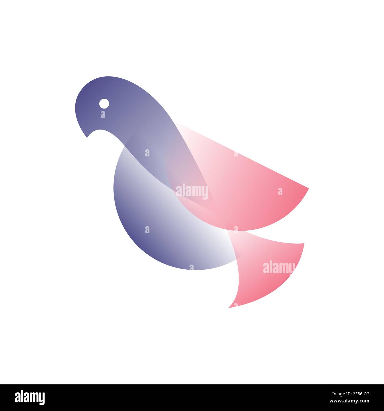 Vector bird in gradient style. Digital art Stock Vector Image & Art - Alamy