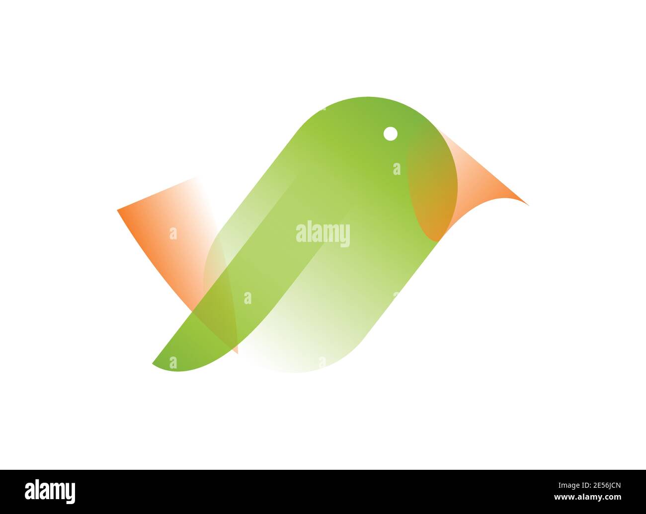 Vector bird in gradient style. Digital art Stock Vector Image & Art - Alamy