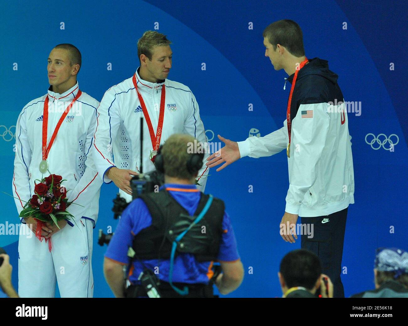 Michael phelps medailles 2008 hi-res stock photography and images - Alamy
