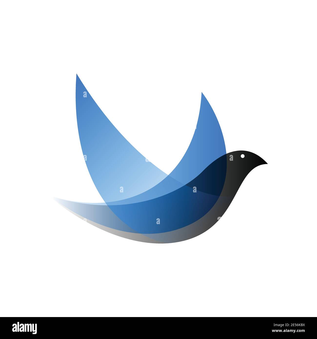 Vector bird in gradient style. Digital art Stock Vector Image & Art - Alamy