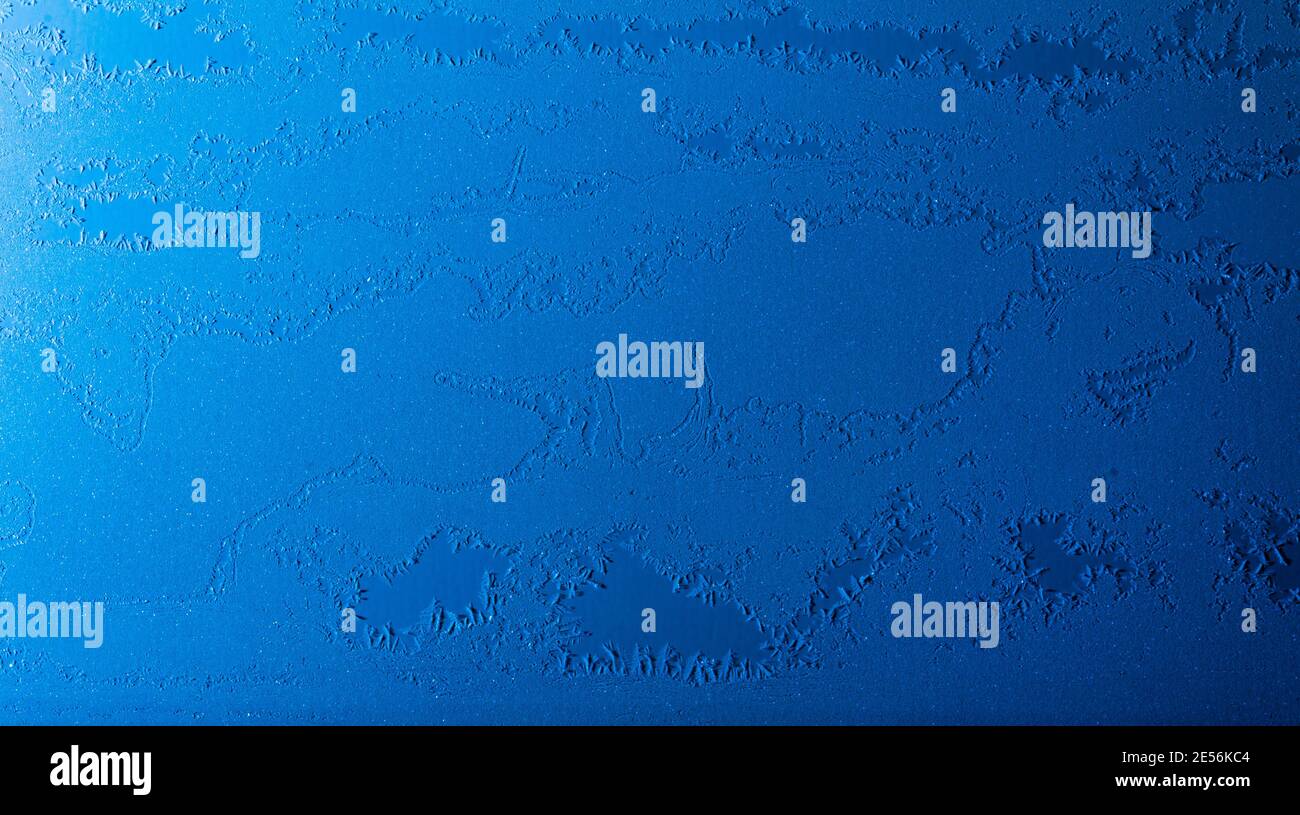 Backdrop photo of blue toned frozen metal sheet texture Stock Photo - Alamy