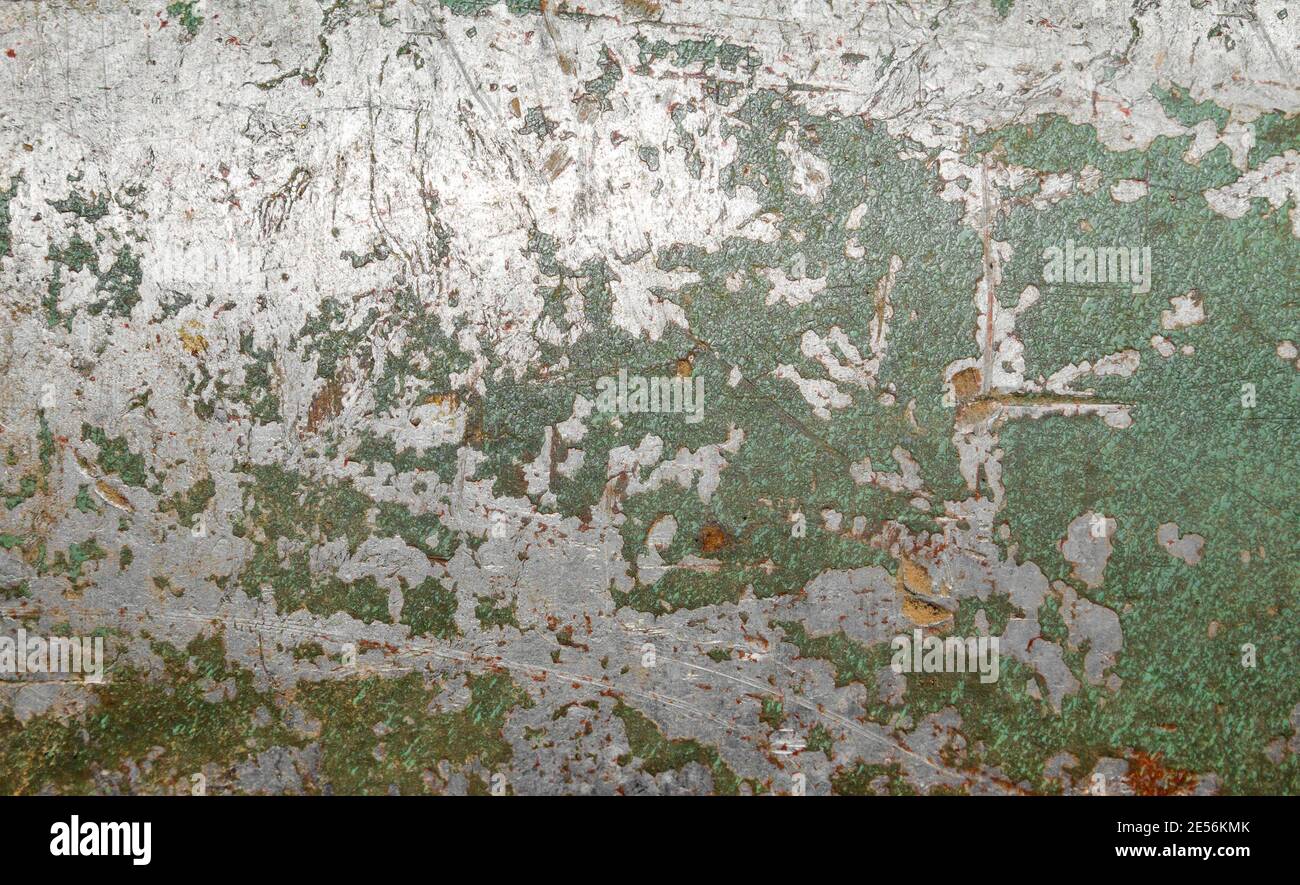 Photo of a rusty old metal texture with scratches and paint on it Stock ...