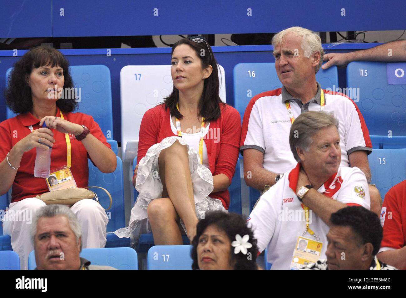 Crown Princess Mary of Denmark attends the Swimming Final of the XXIX ...