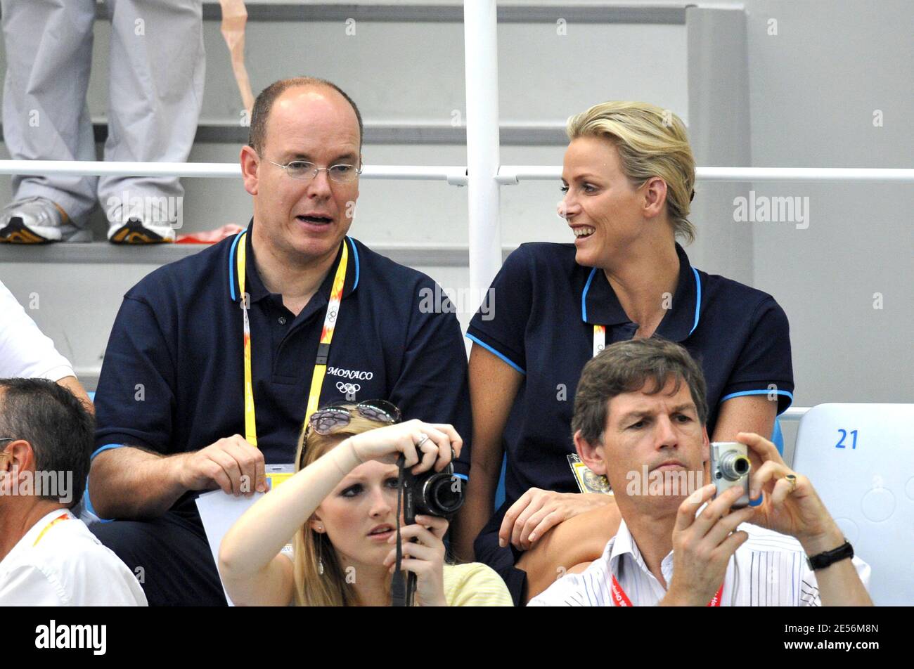 HSH Prince Albert II of Monaco and Charlene Wittstock attend the ...