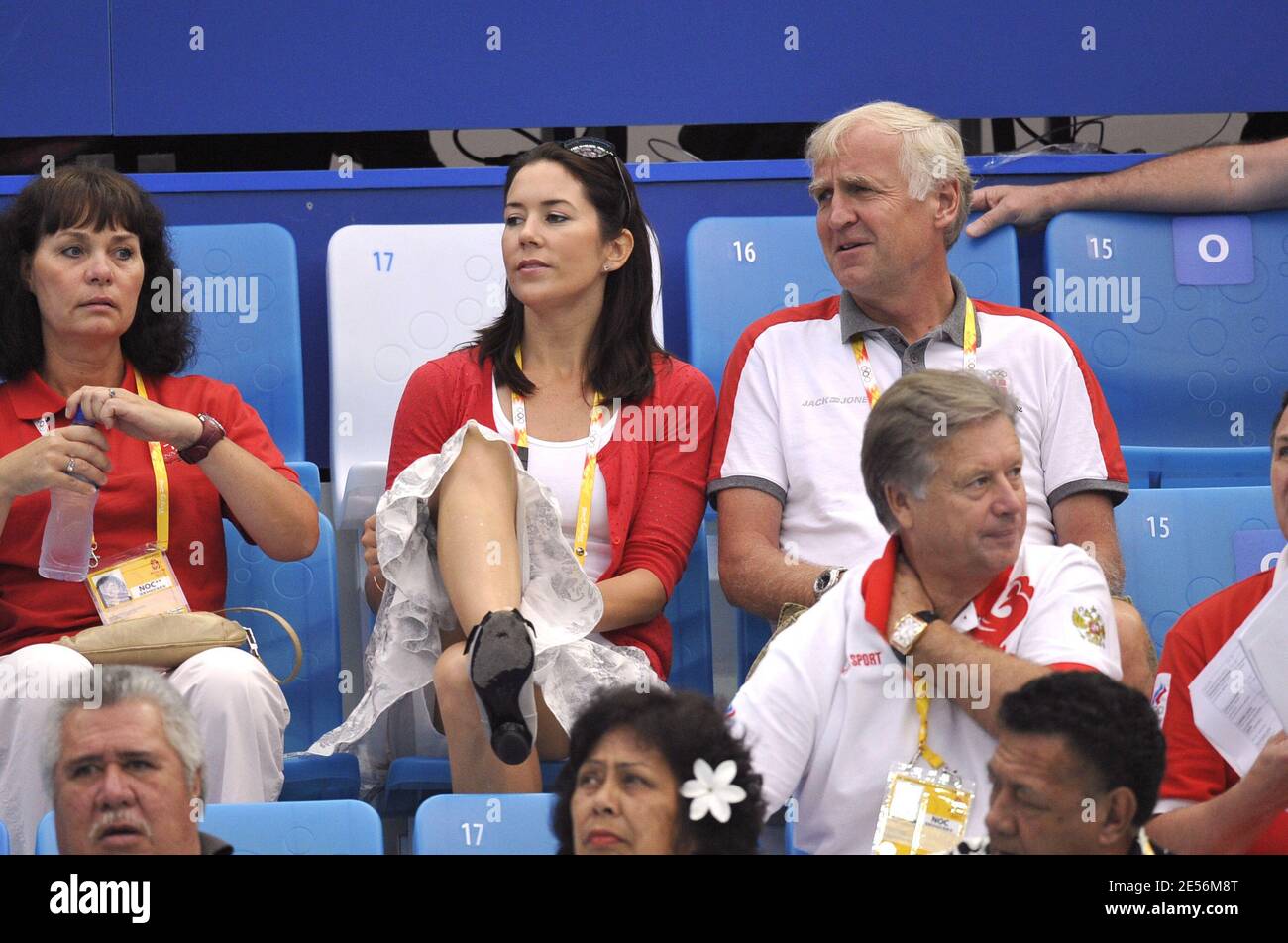 Crown Princess Mary of Denmark attends the Swimming Final of the XXIX ...
