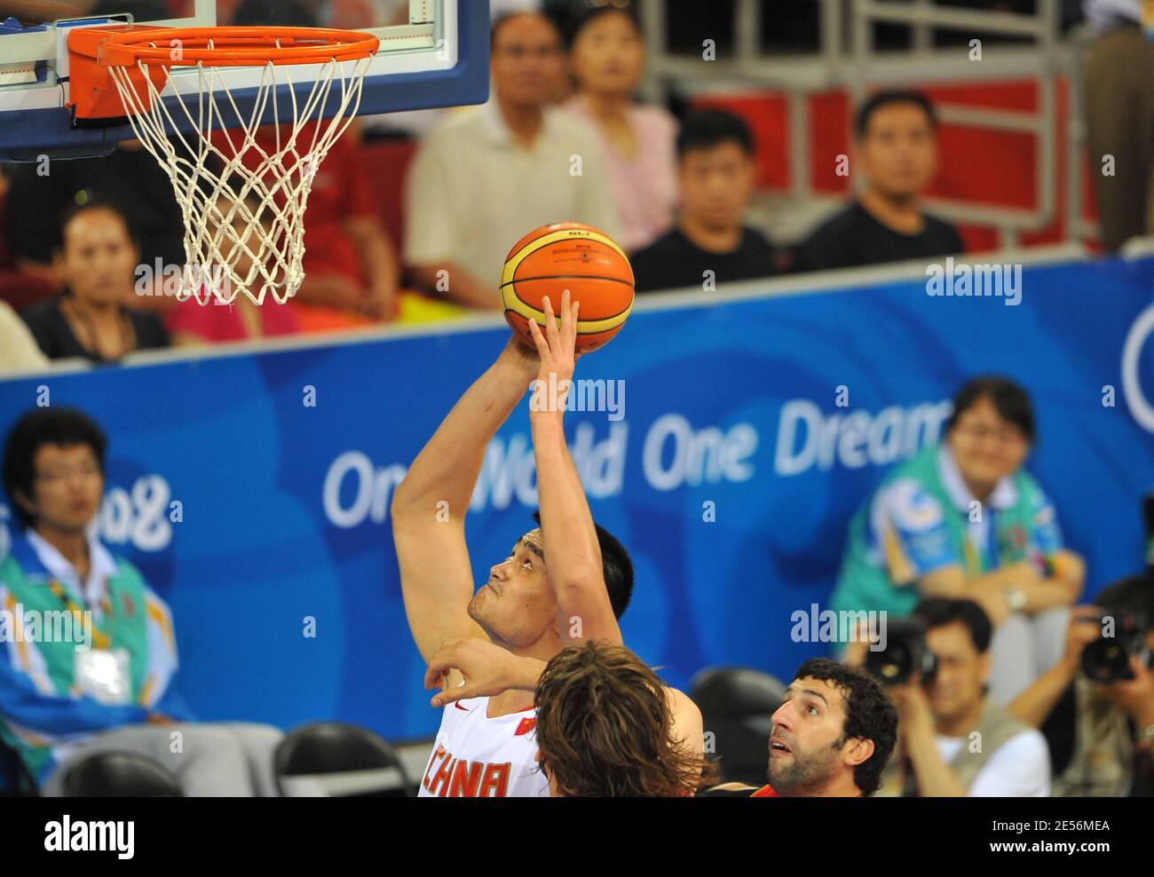China's Yao Ming during their Group B men's basket ball game day 4 of ...