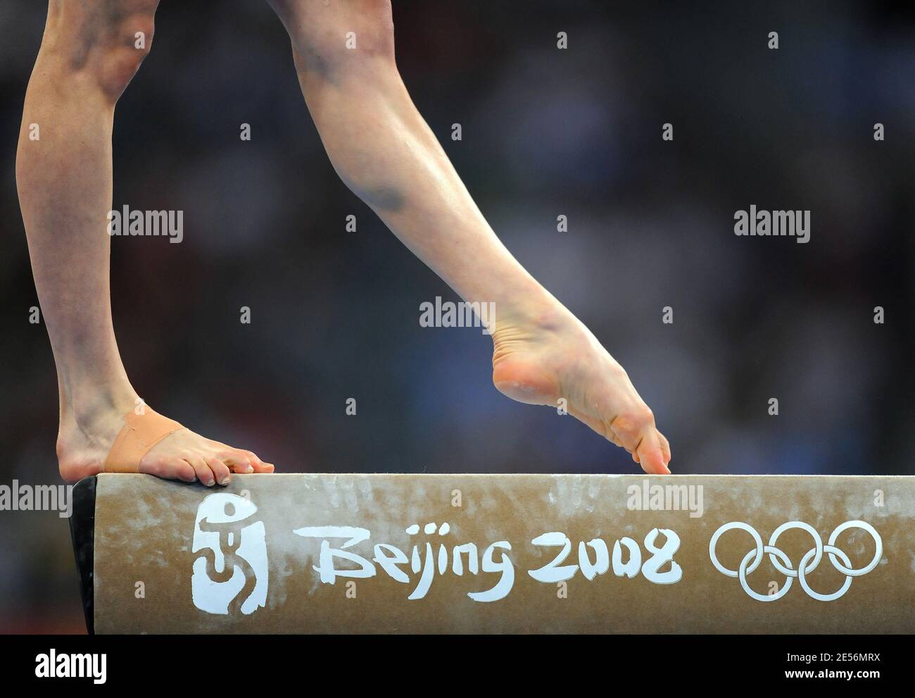 Artistic gymnastics balance beam during the beijing 2008 olympic games ...