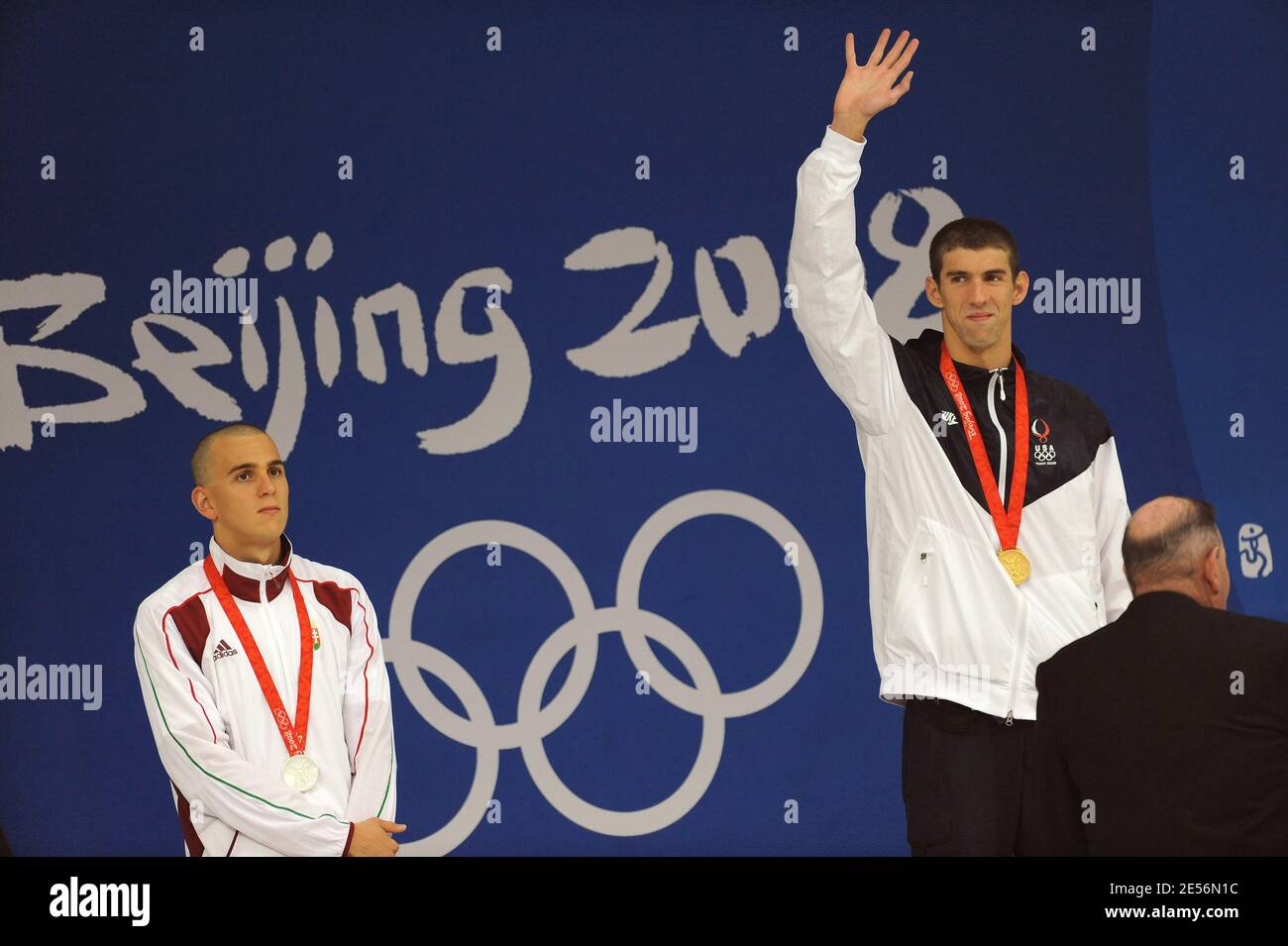 Michael phelps medailles 2008 hi-res stock photography and images - Alamy