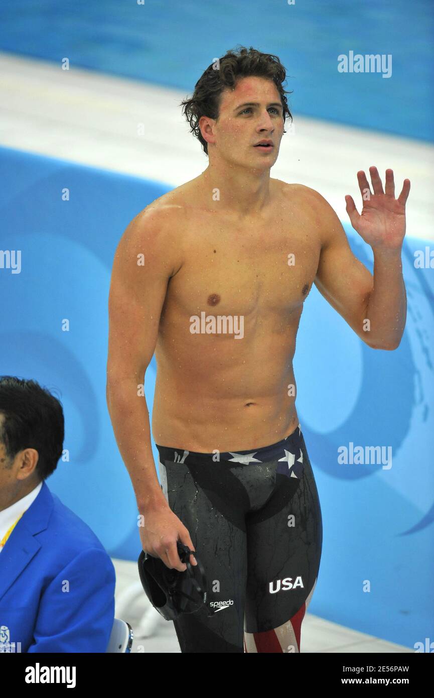 US swimmer Ryan Lochte is pictured after the men's 200m individual ...
