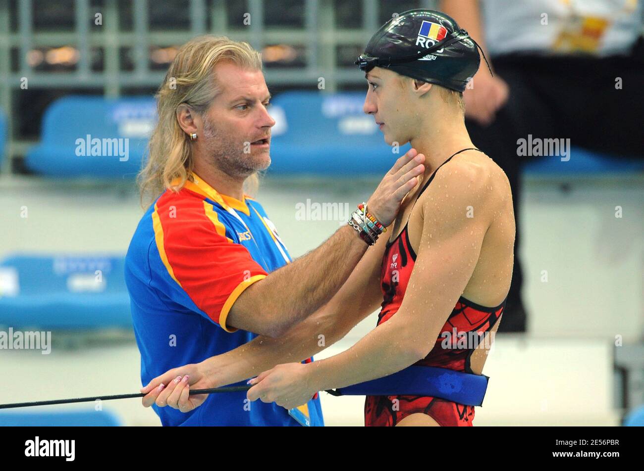 Romanian and Former Manaudou's coach Philippe Lucas and Romania's ...