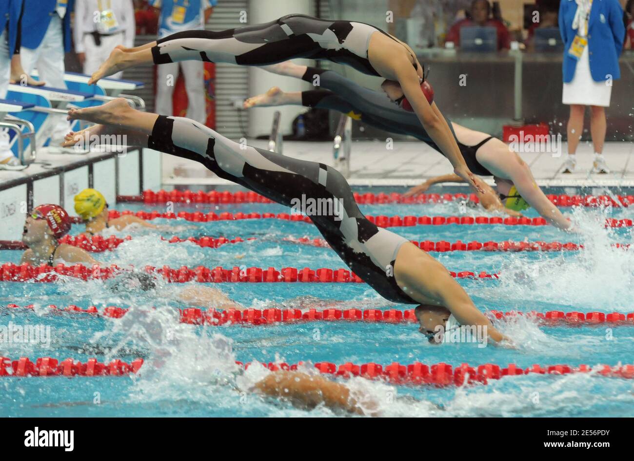 France's Aurore Mongel competes on women's 4x200 meters freestyle relay ...