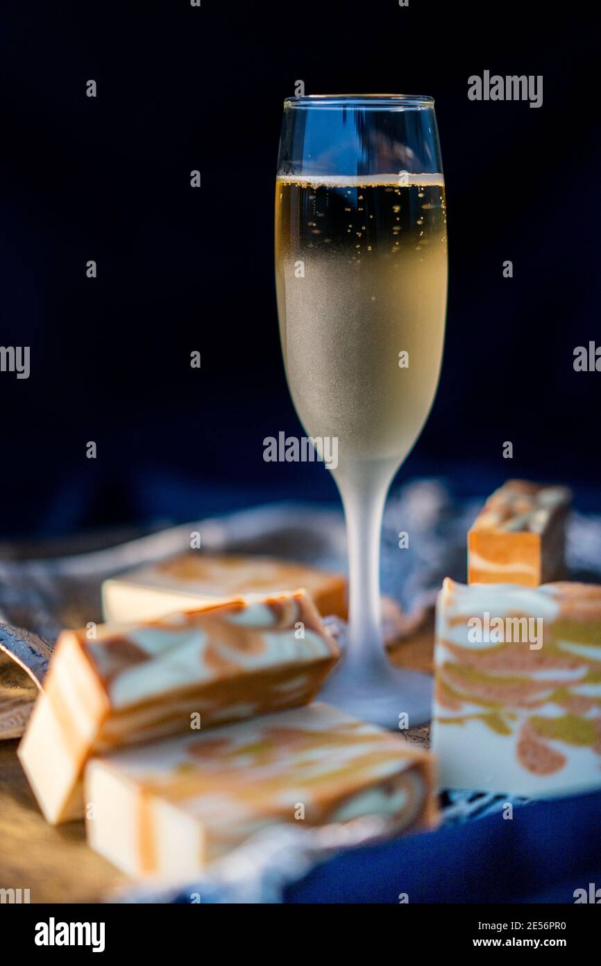 Bars of fresh luxury handmade soap only with natural ingrediens Stock ...