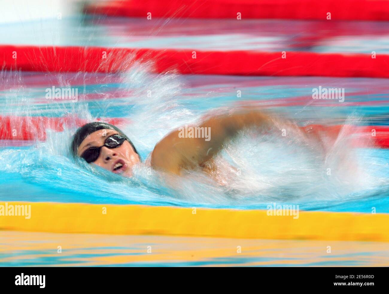 Romania's Camelia Potec competes on women's 800 meters freestyle heats ...