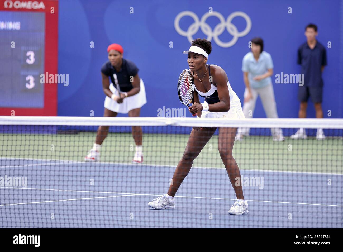 USA's Serena Williams and Venus Williams defeats 6-2, 6-0, Spain's ...
