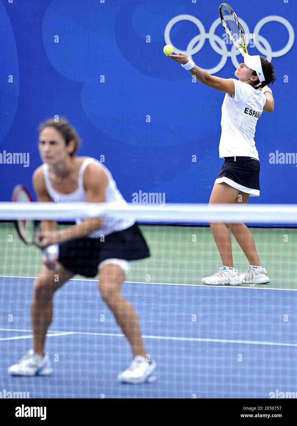 USA's Serena Williams and Venus Williams defeats 6-2, 6-0, Spain's ...