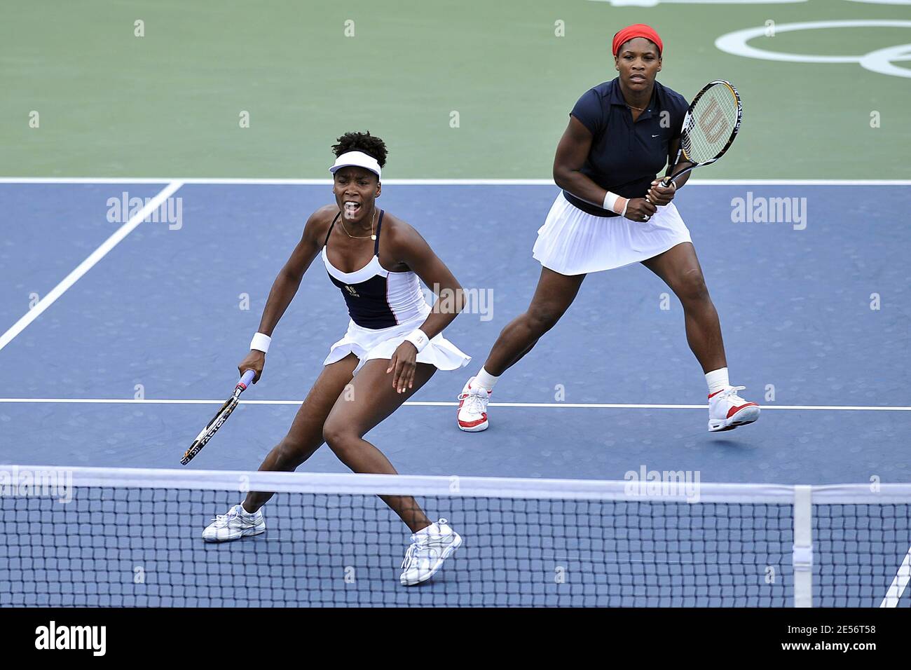 USA's Serena Williams and Venus Williams defeats 6-2, 6-0, Spain's ...