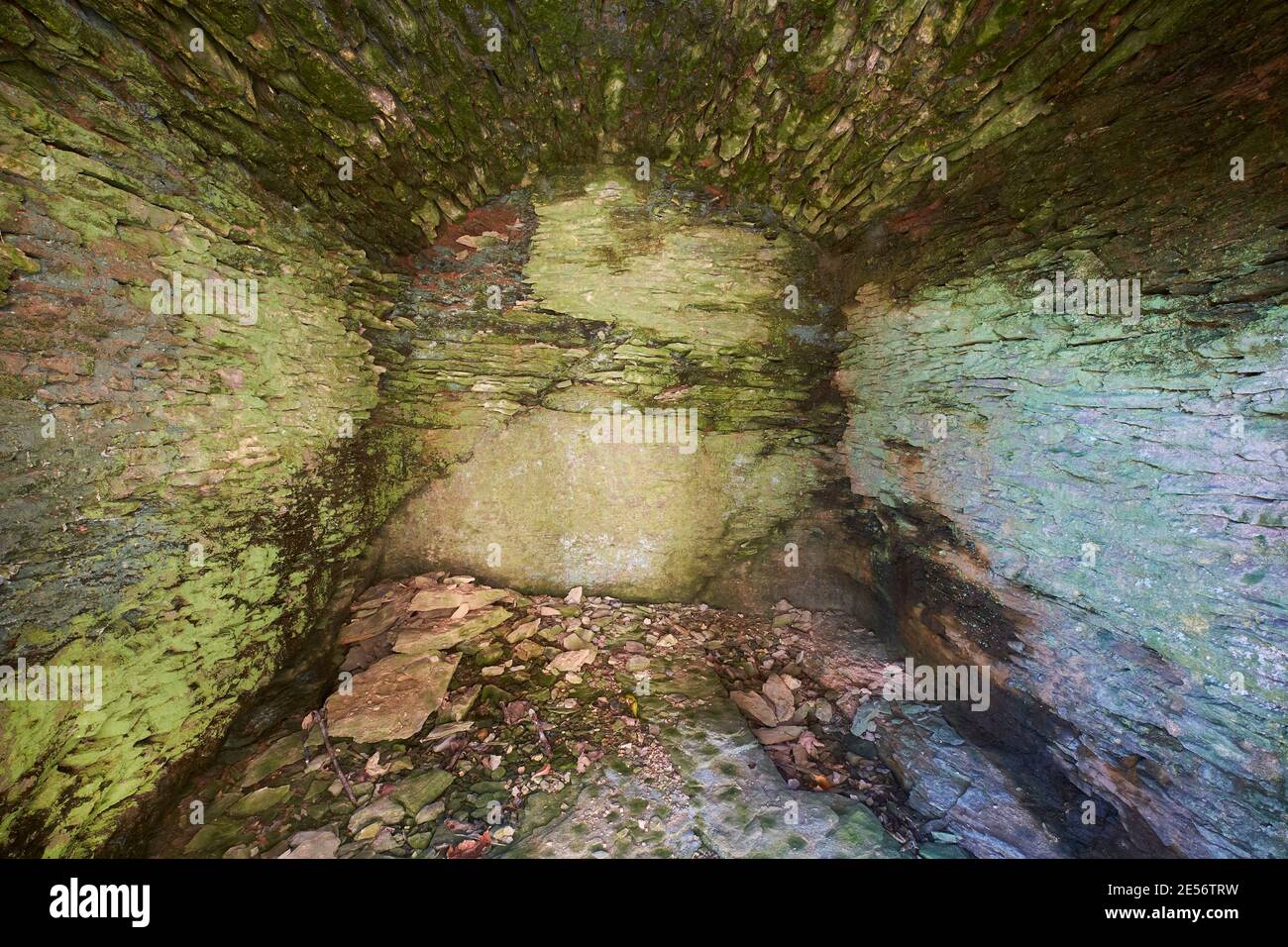 A stone cavity in a wall, used for storing food, vegetable to keep cold ...