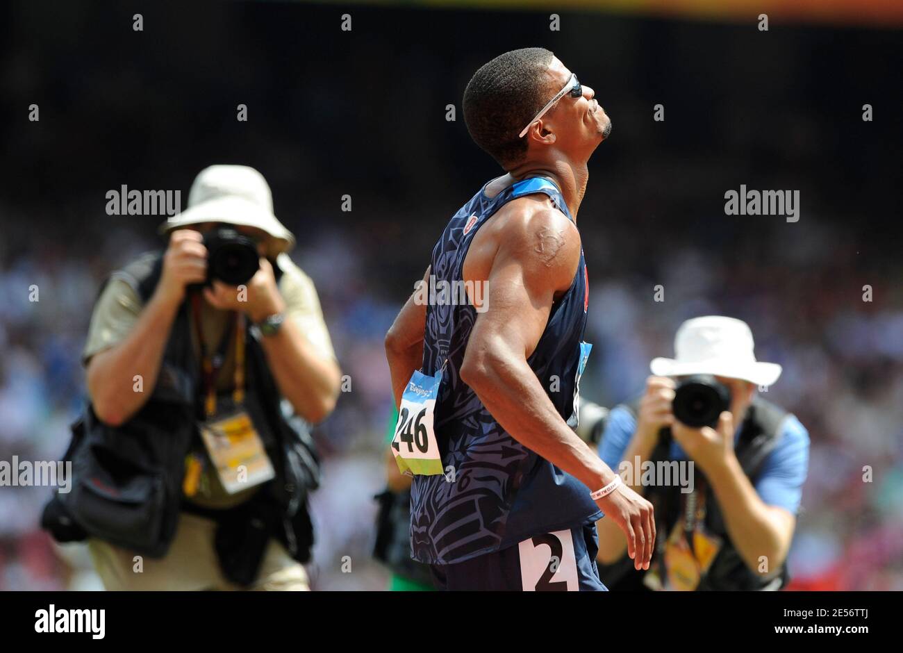 US athlete Terrence Trammell retired due to injury during the first ...