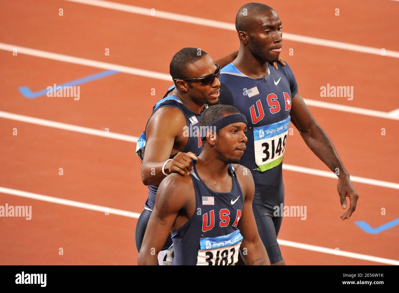 Winner is Angelo Taylor and the two other medals went to Bershawn ...