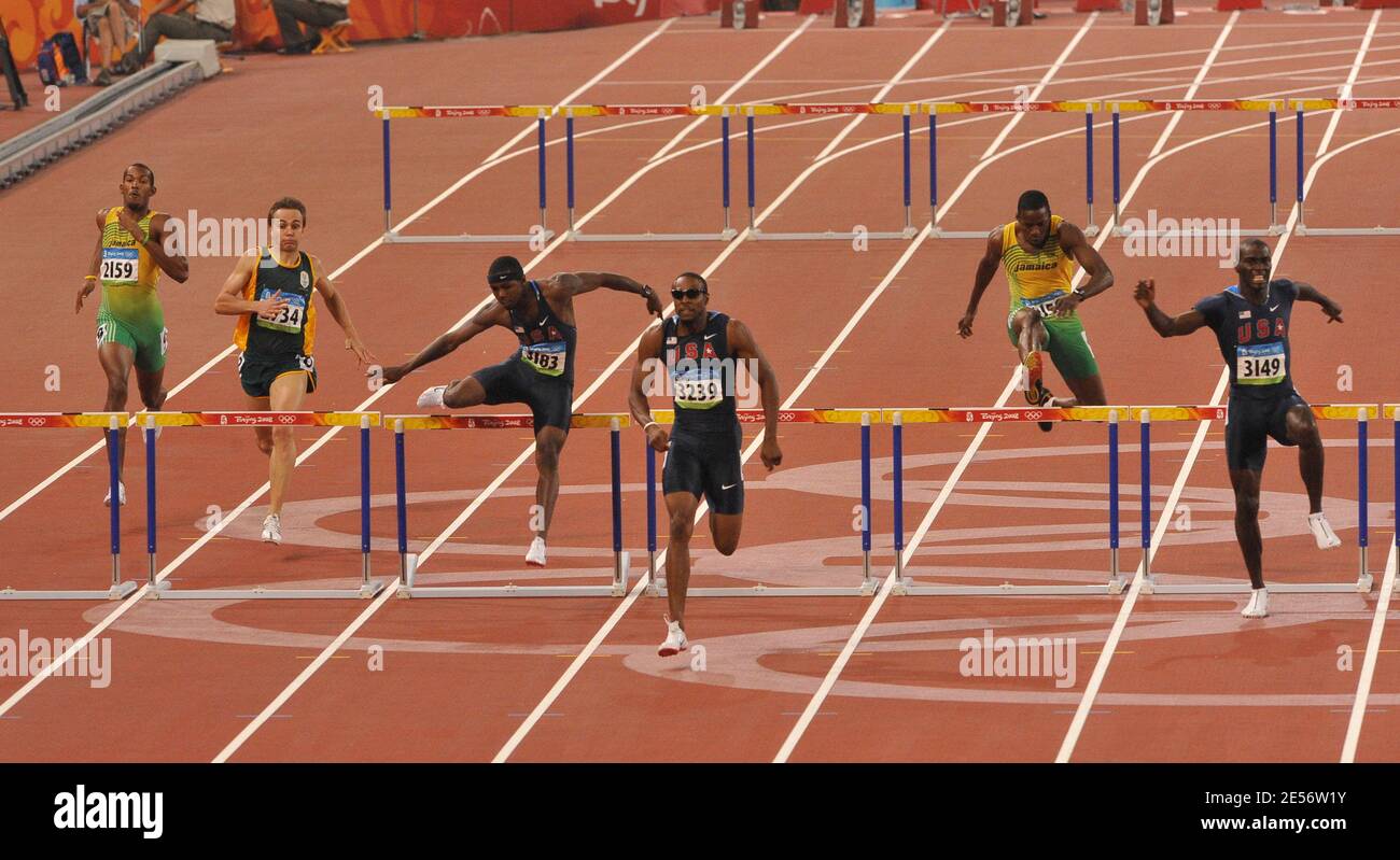 Winner is Angelo Taylor and the two other medals went to Bershawn ...