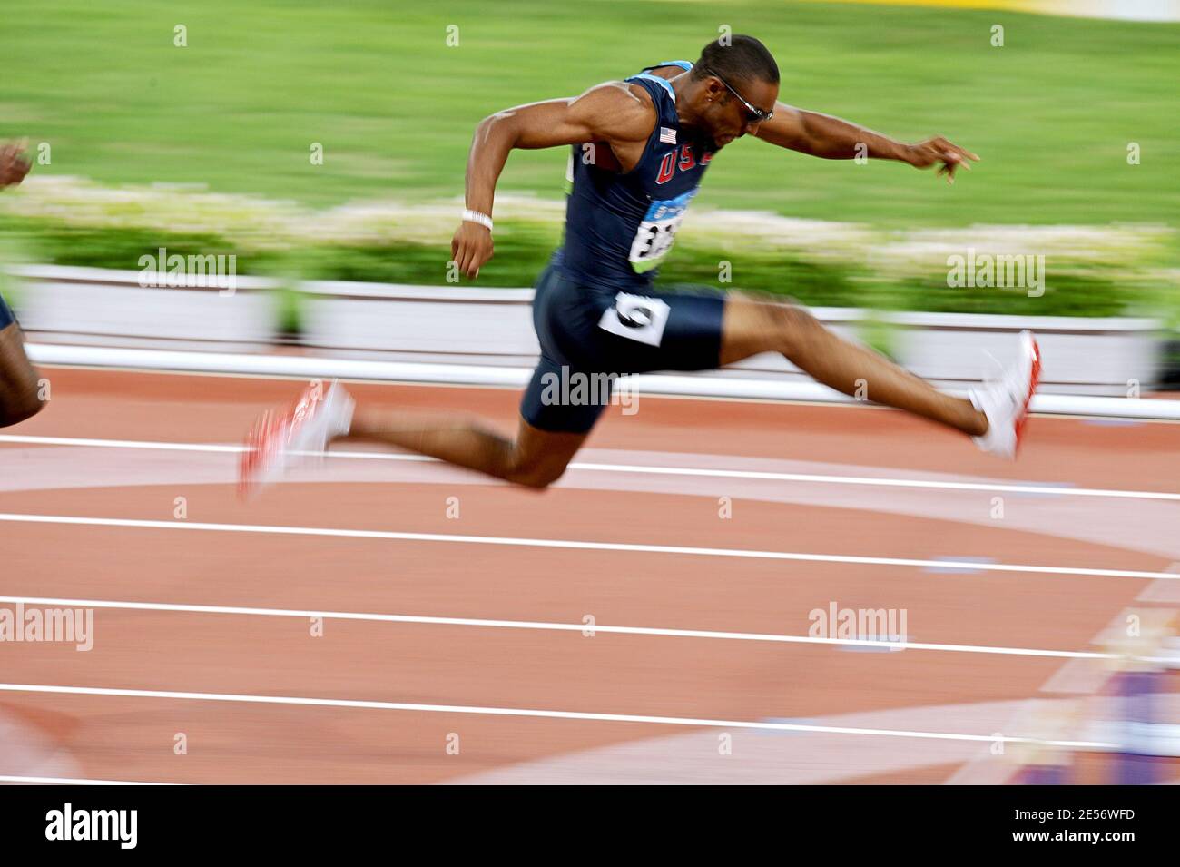 Angelo Taylor of the United States (Gold medal) during the Men's 400m ...