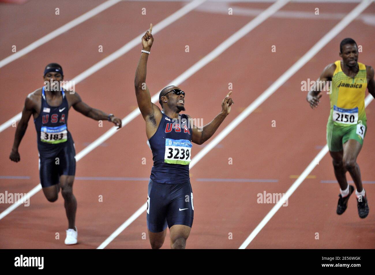 Angelo Taylor of the United States (Gold medal), Kerron Clement of the ...