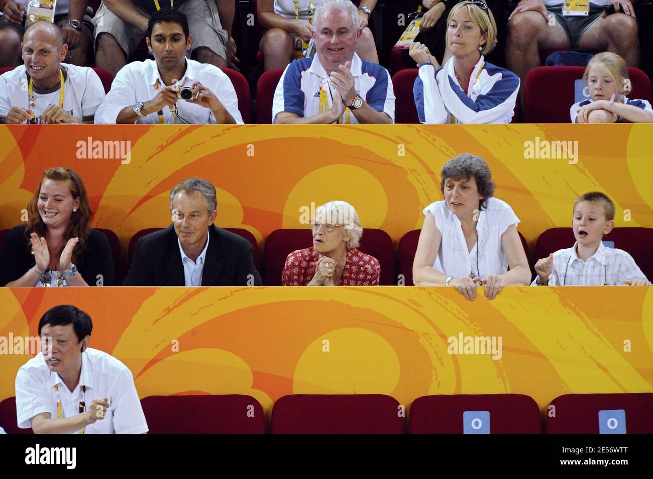 Former prime minister Tony Blair with Daughter Kathryn (L), Wife's ...