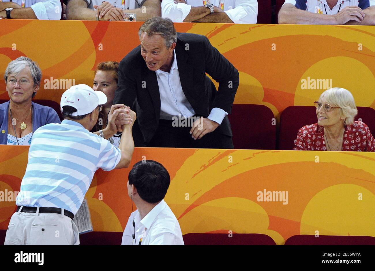 Former prime minister Tony Blair with Daughter Kathryn (L), Wife's ...