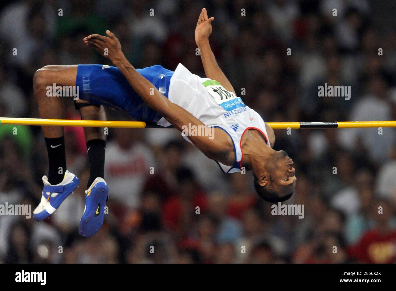 Great Britain's Germaine Mason wins the silver medal on men's high jump ...