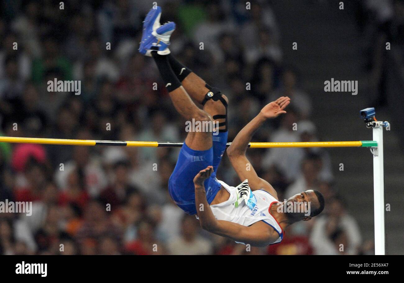 Great Britain's Germaine Mason wins the silver medal on men's high jump ...
