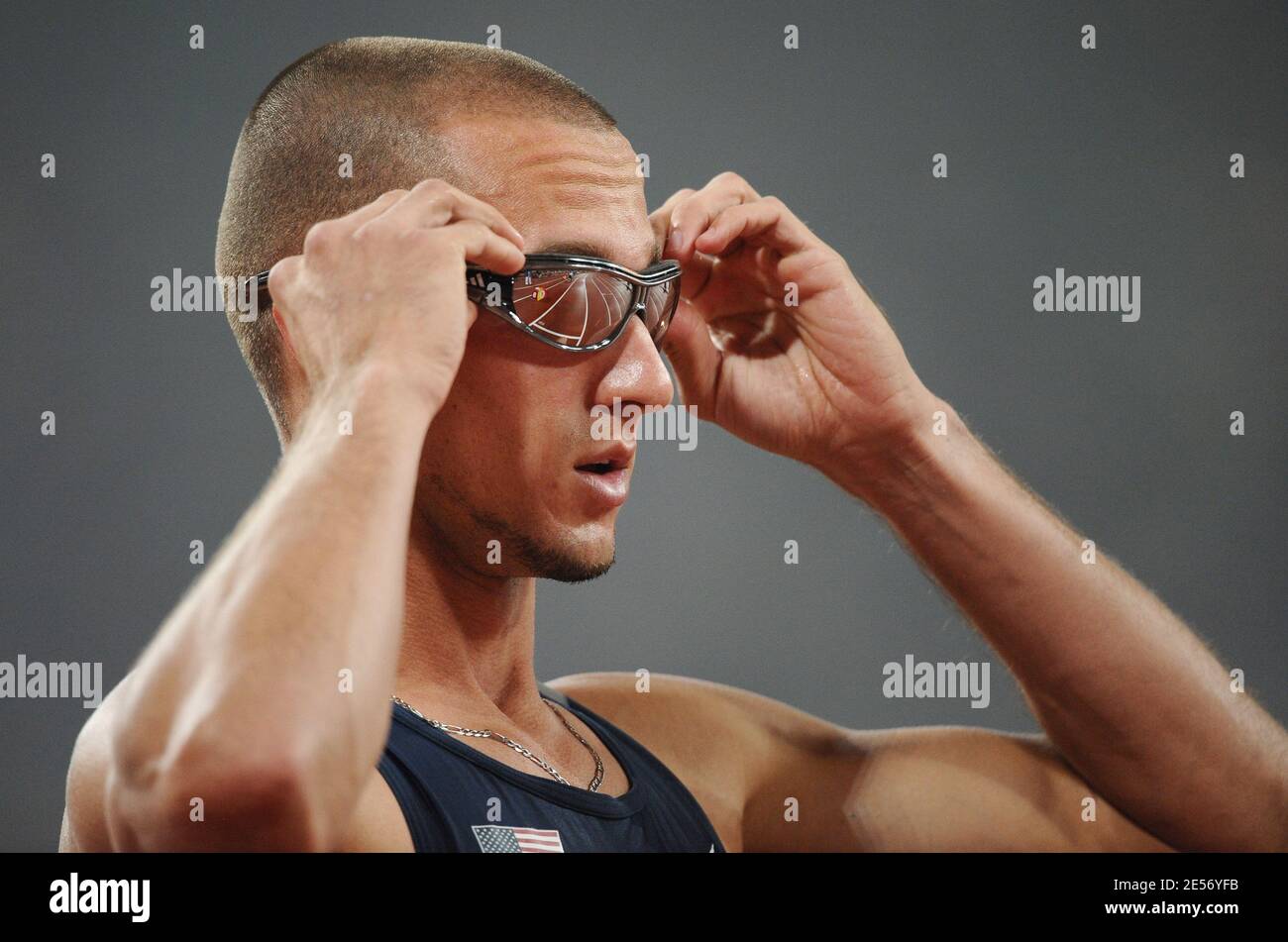USA's Jeremy Wariner competes and won the silver medal the men's 400m ...