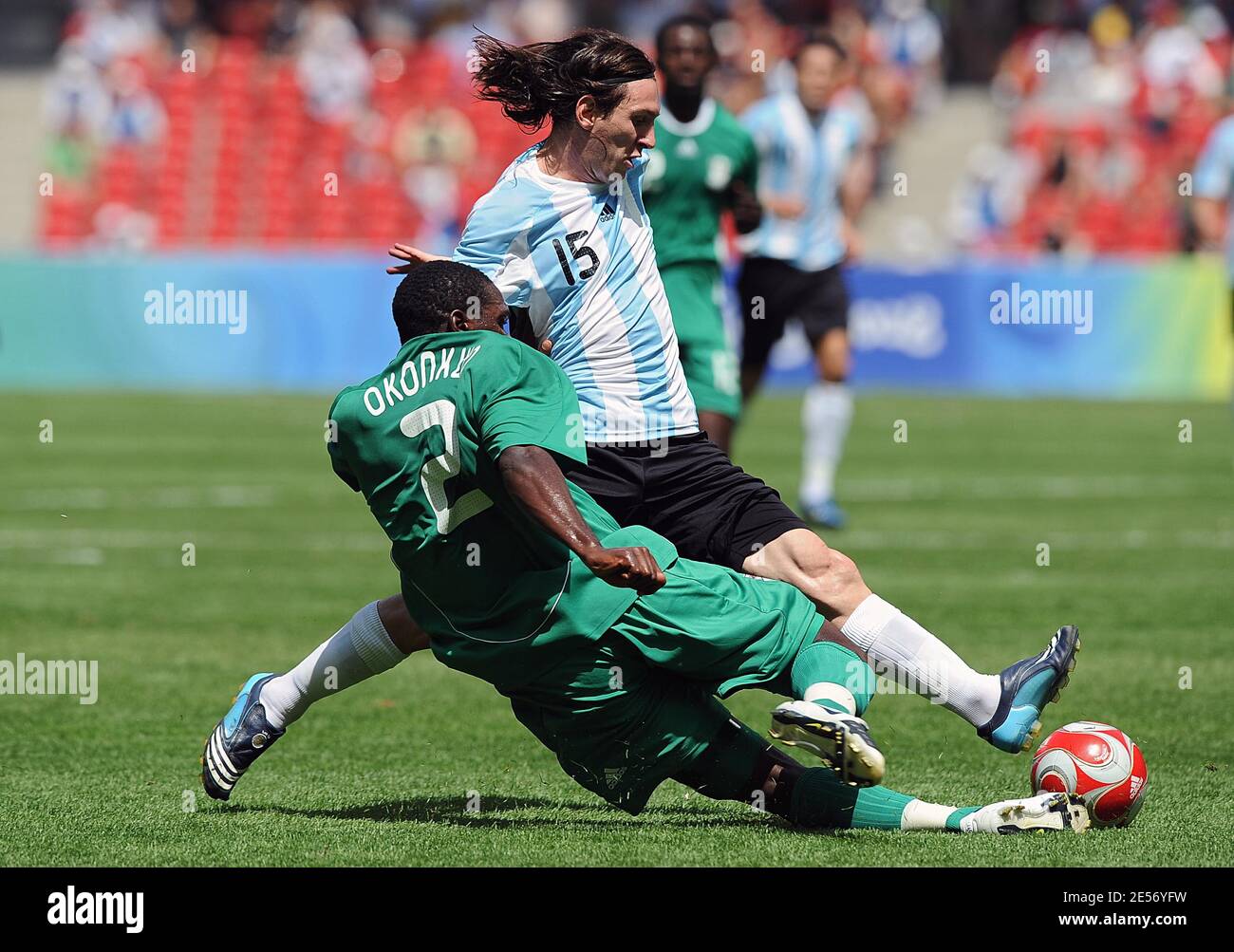 Lionel messi 2008 olympic soccer hi-res stock photography and images ...