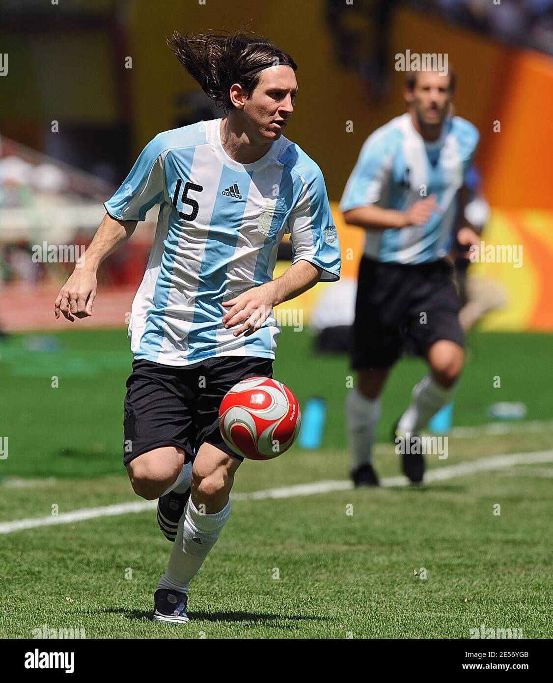 Lionel messi 2008 olympic soccer hi-res stock photography and images ...
