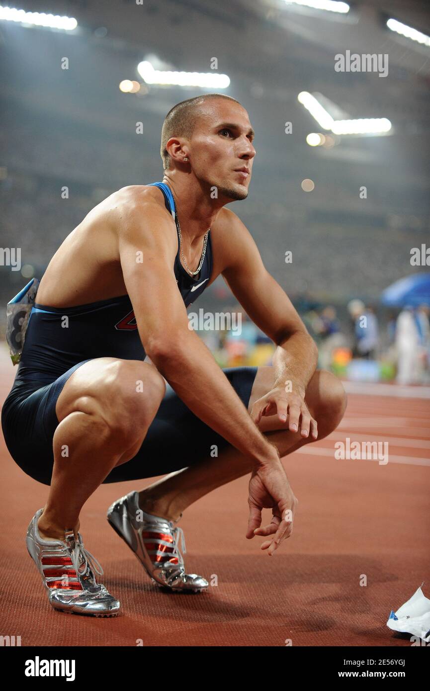 USA's Jeremy Wariner competes and won the silver medal the men's 400m ...