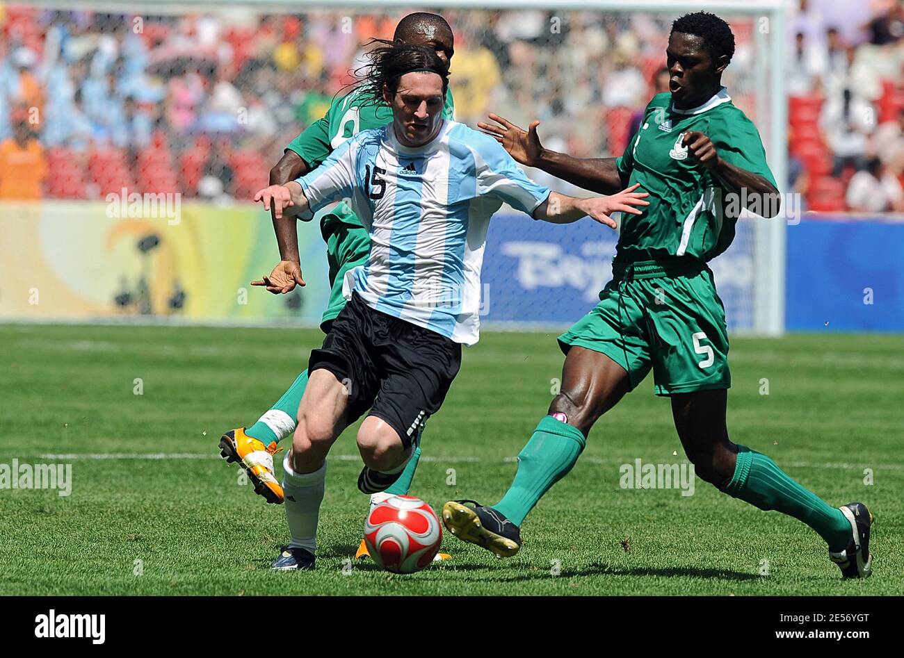 Lionel messi 2008 olympic soccer hi-res stock photography and images ...