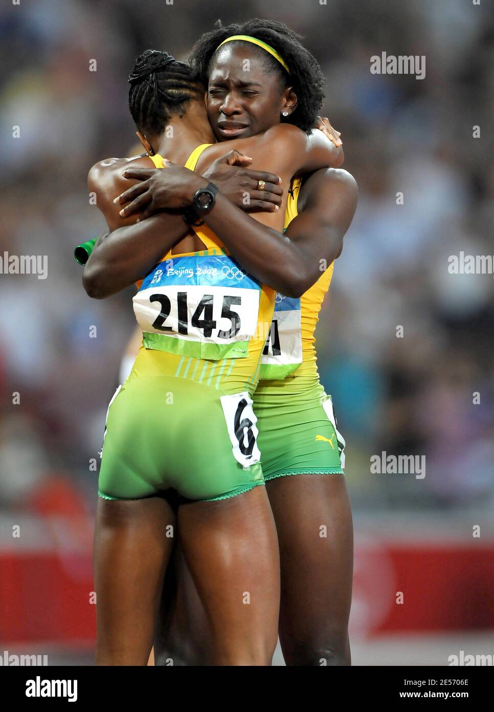 2008 women 100m olympic final hi-res stock photography and images - Alamy