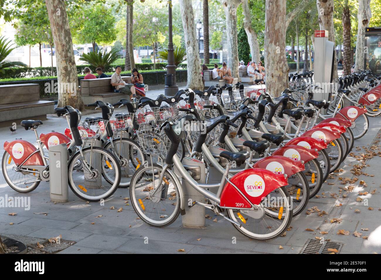 Sevici bikes hi-res stock photography and images - Alamy