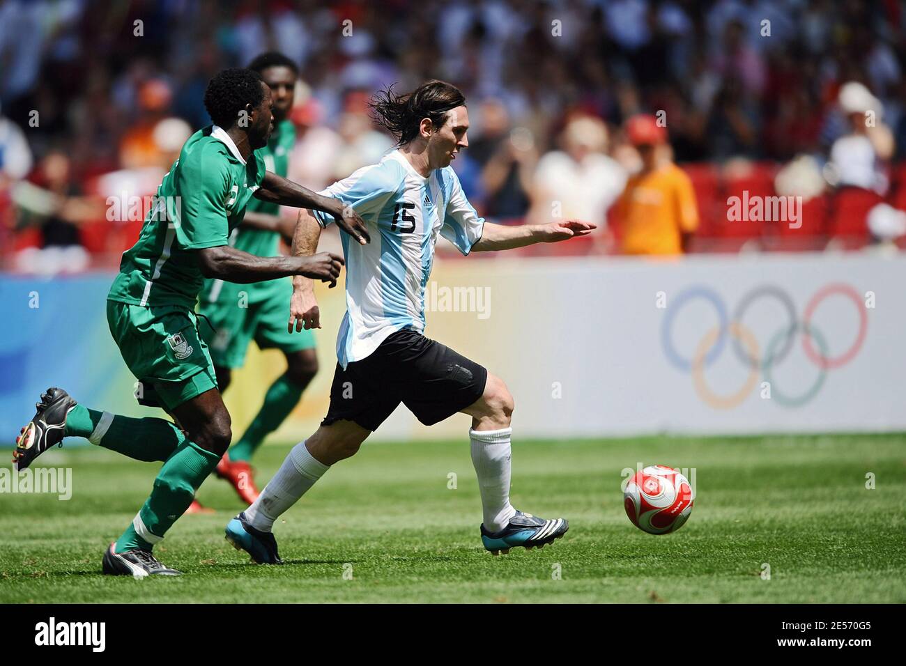 Lionel messi 2008 olympic soccer hi-res stock photography and images ...