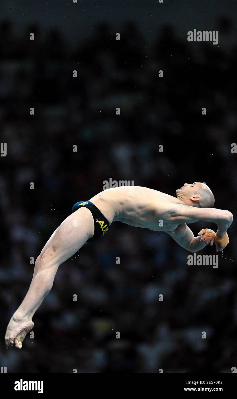 Australia's Mathew Helm competes on men's 10 meters diving plateform ...